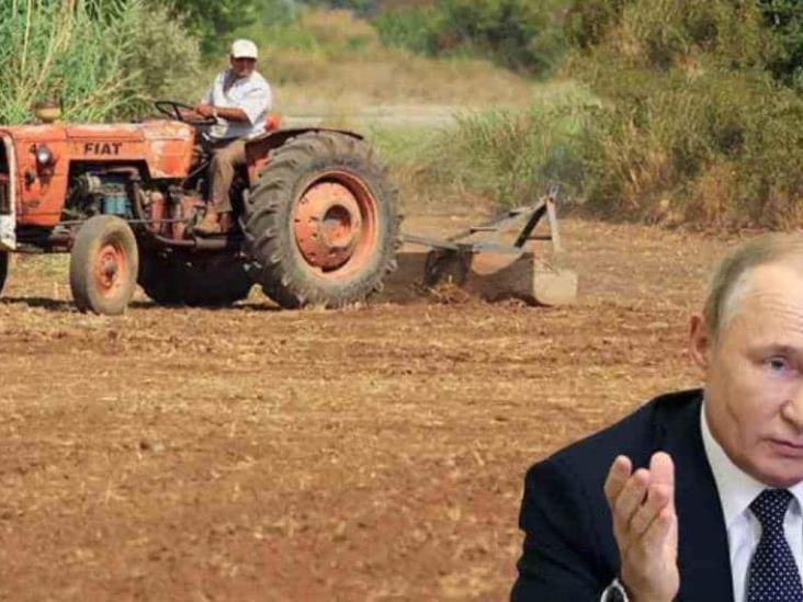 Putin recibe tractor como regalo de cumpleaños