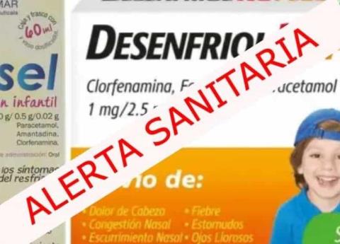 Descubren jarabes falsos en niños