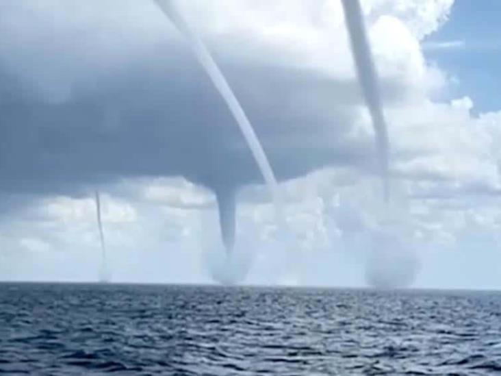 Fenómeno meteorológico en playas de España: tromba marina